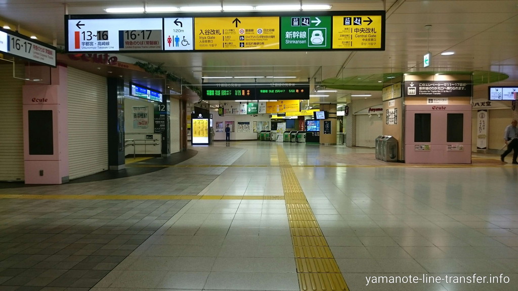 [escalator] How to get to the Iriya Gate in 2 minutes (jy05 Ueno ...