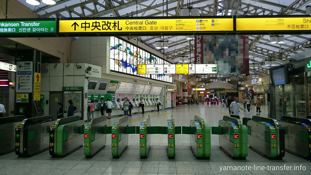 [escalator] How to get to the Central Gate in 2 minutes (jy05 Ueno ...